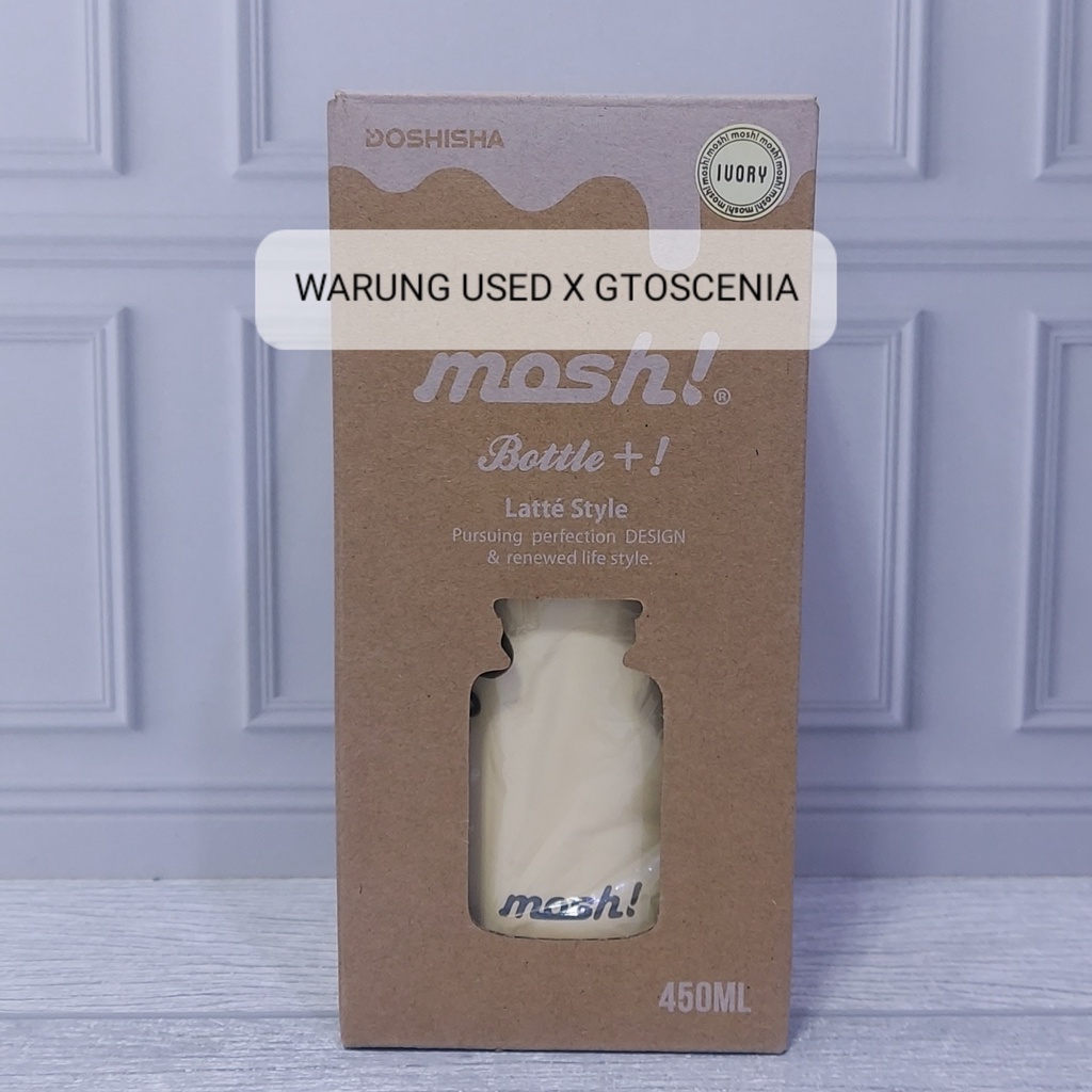 Jual Mosh Bottle Latte Tumbler Botol Minum Termos Stainless 450ML - IVORY | Shopee Indonesia
