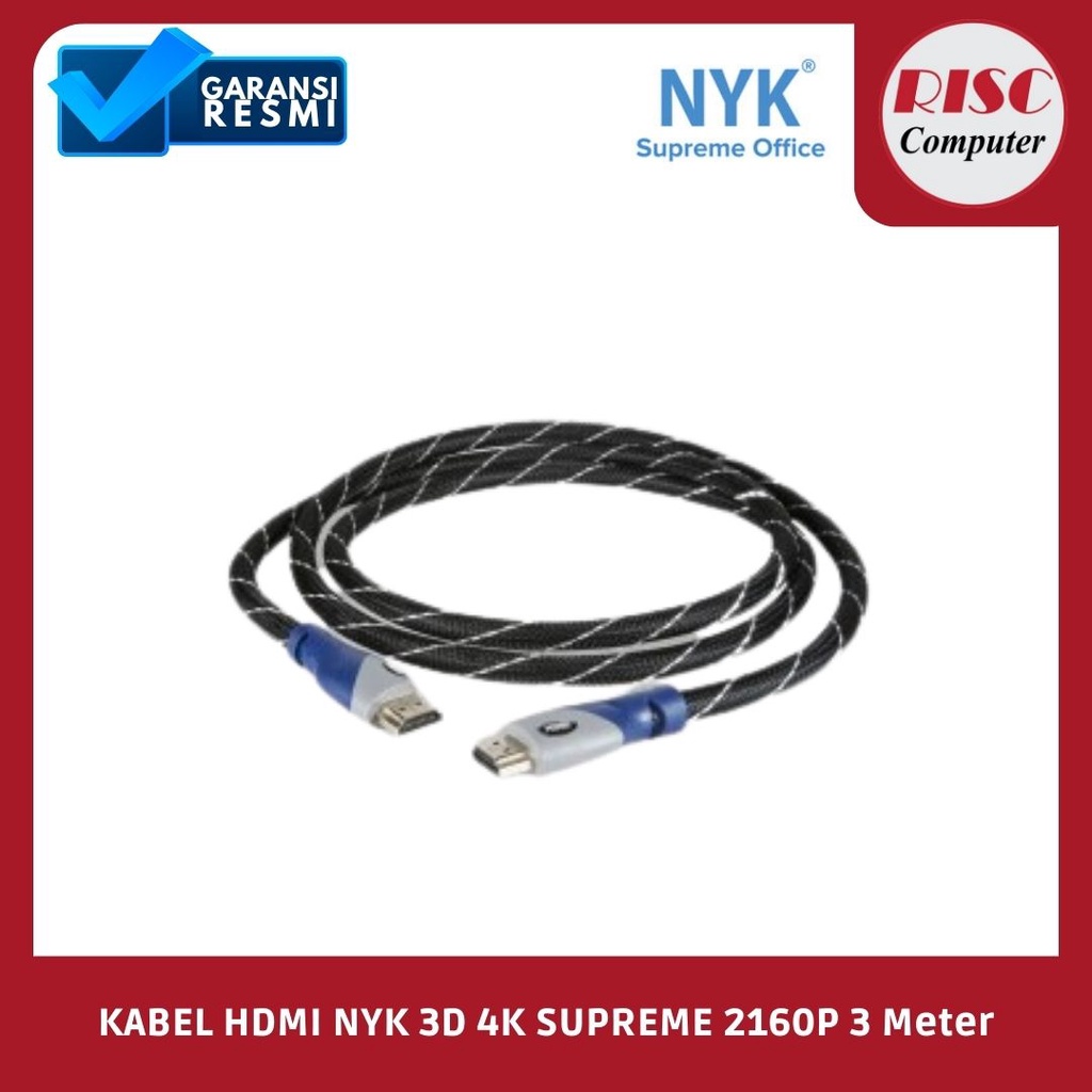 Jual Kabel HDMI NYK V2.0 4K 2160P 3 Meter | Shopee Indonesia