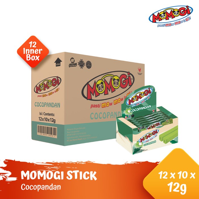 Jual Momogi Stick Cocopandan 12gr (1 Karton @ 12 Box) | Shopee Indonesia