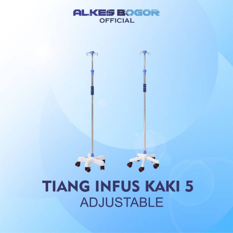 Jual Tiang Infus Kaki 5 Adjustable - RAMAWI PRODUCTION | Shopee Indonesia
