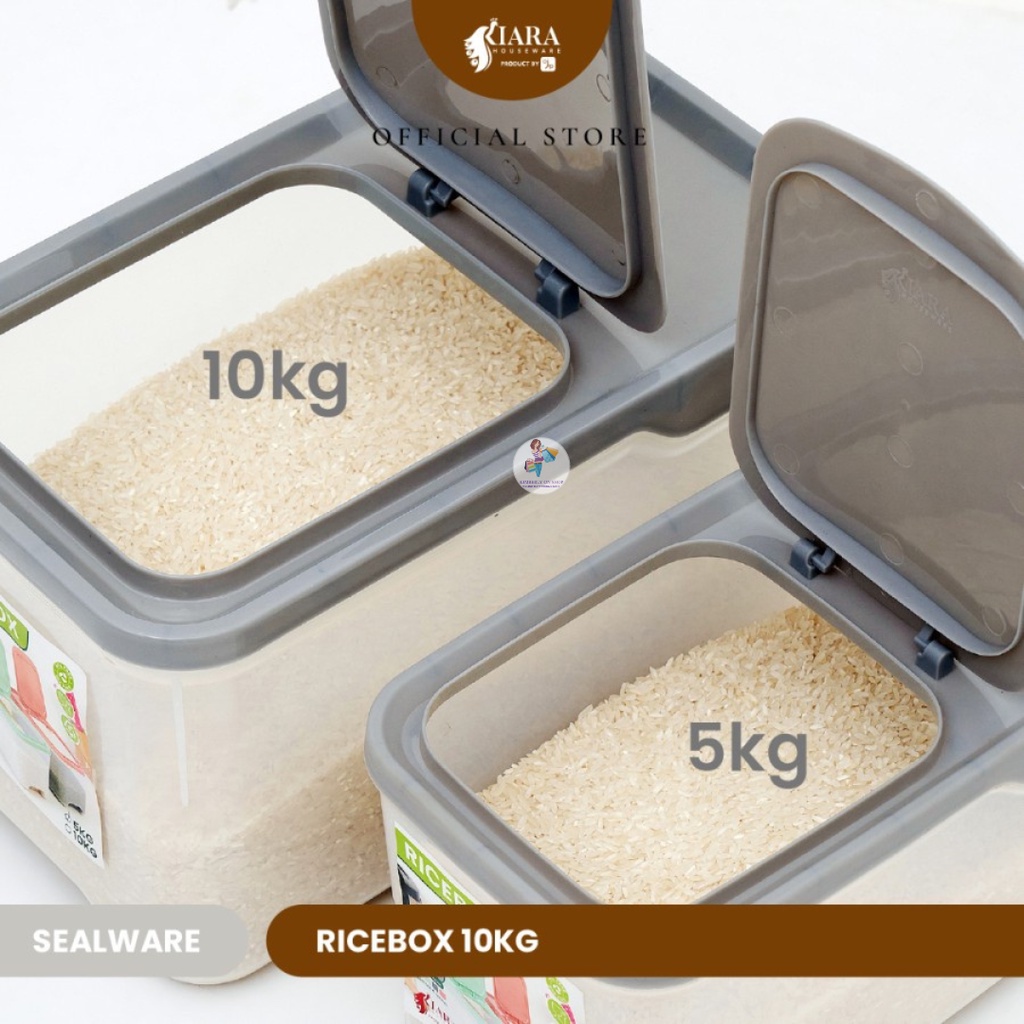 Jual Tempat Beras Rice Box Tempat Penyimpanan Makanan Kacang 10 KG ...