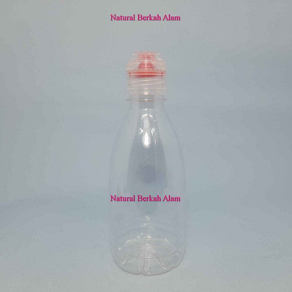 Jual Botol Plastik Cantik 350 Ml Natural Tutup Aqua Exlusive / Botol ...