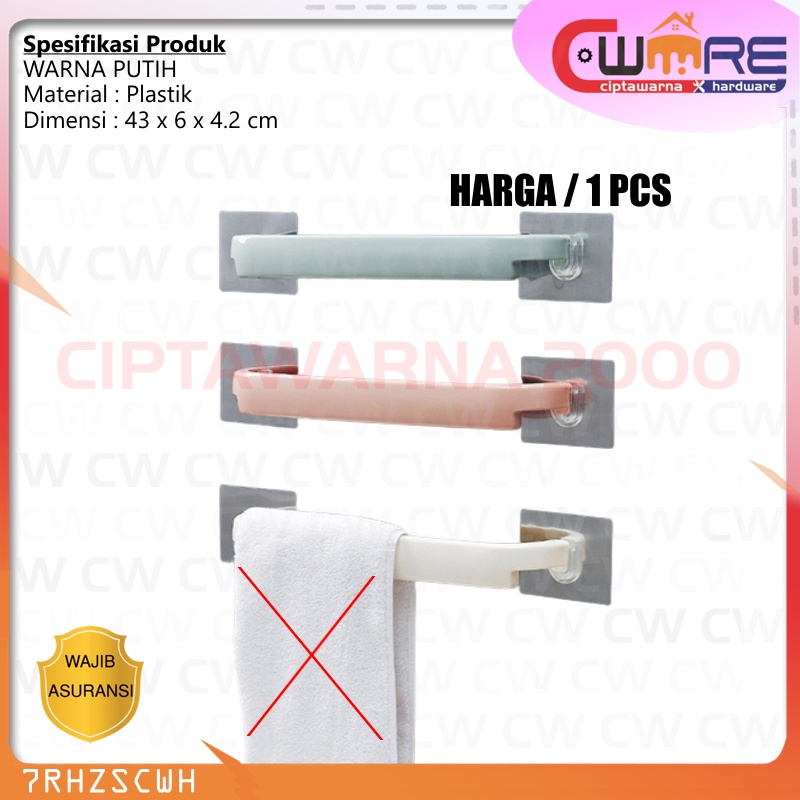 Jual Gantungan Handuk Tanpa Paku Hanger Handuk Kamar Mandi Tempel ...