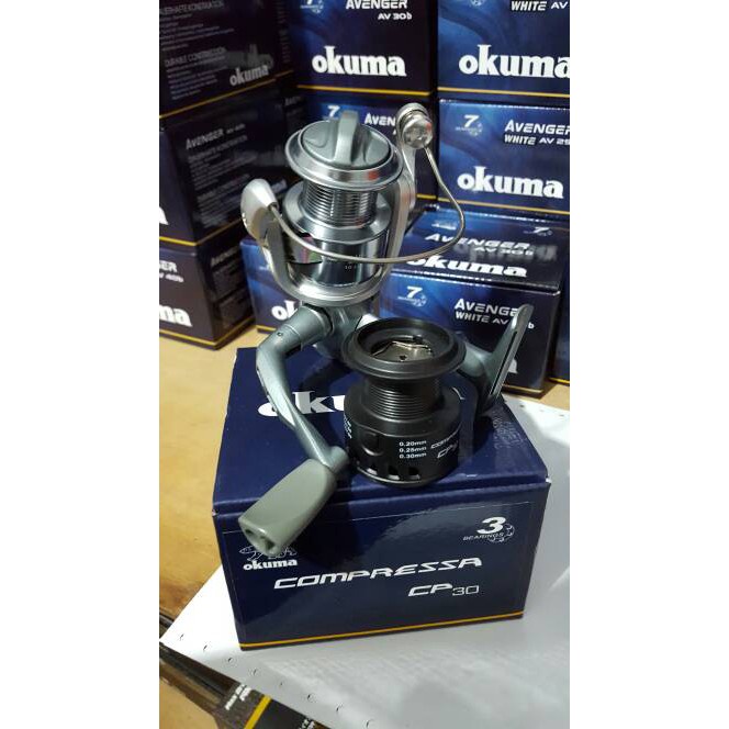 Jual REEL OKUMA COMPRESSA CP-30 FREE SPOOL | Shopee Indonesia