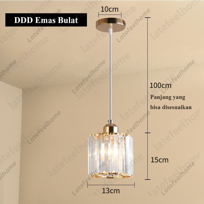 Jual Lampu Gantung Lampu Plafon Gantung Kristal Minimalis Lampu kristal ...