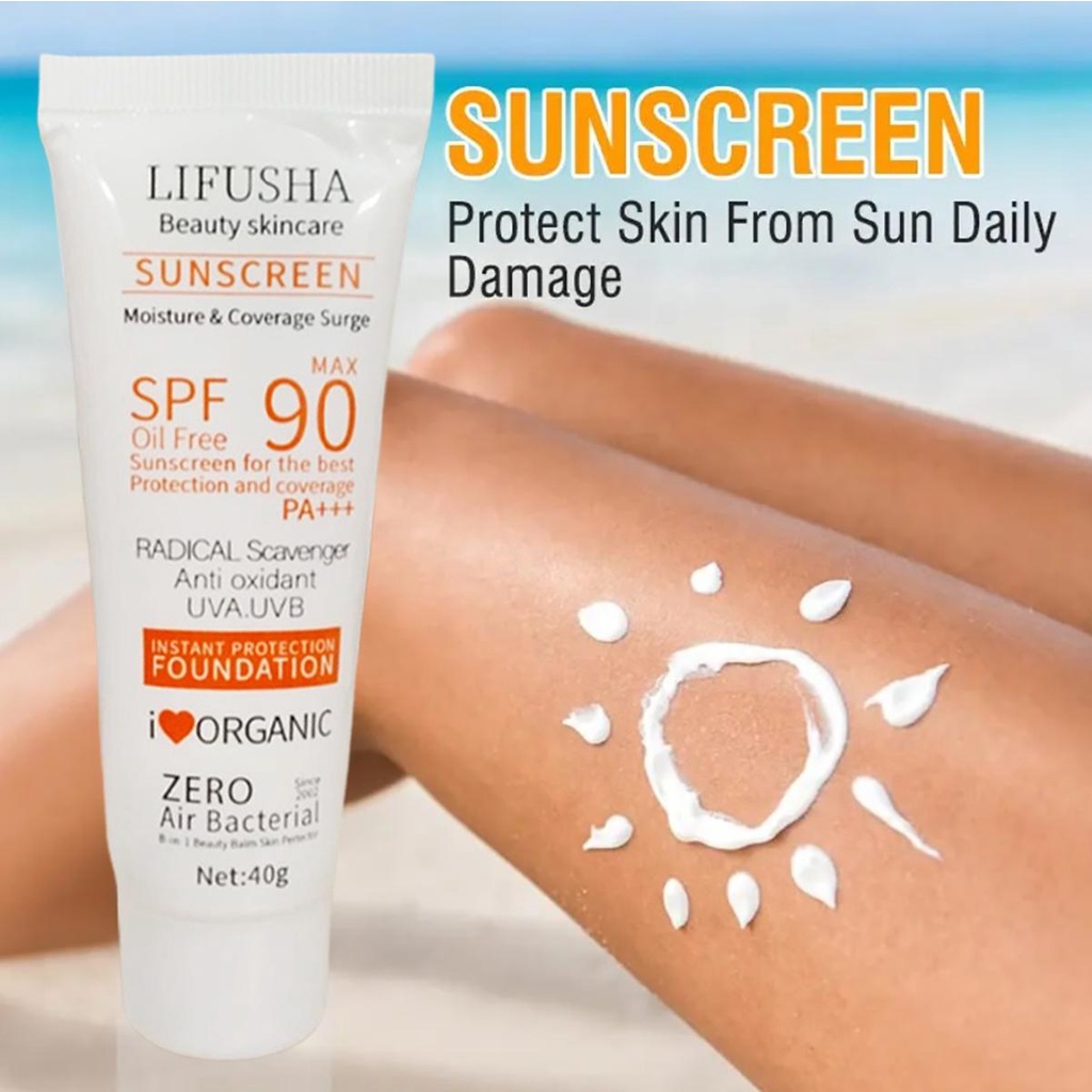 Jual LIFUSHA SPF 90 Sunscreen Wajah Badan Krim Sunblock Badan UV ...