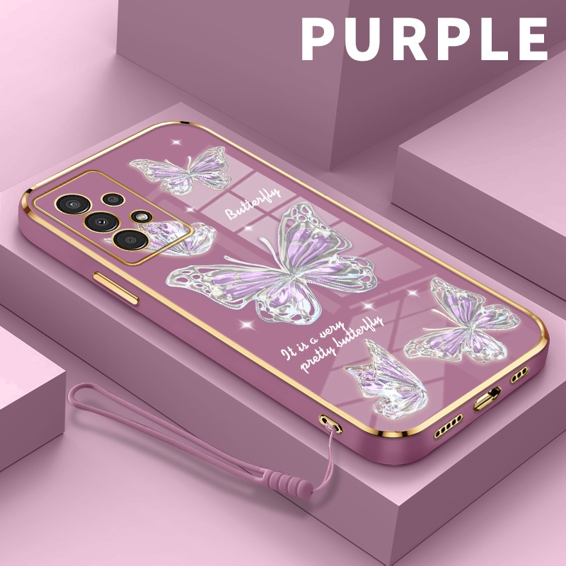 Jual SOMYEE Case Casing untuk For Samsung Galaxy A13 Softcase Kupu-kupu Kristal Fantasi Case ...