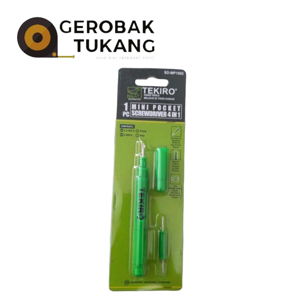 Jual Tekiro obeng mini set 4 in 1 obeng tipe pen kacamata jam tangan ...