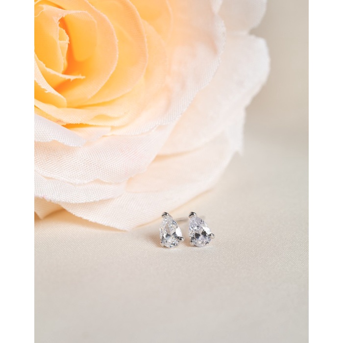 Jual Anting Emas Giwang White Gold 8K Solitaire #EJES0028 - Anting ...