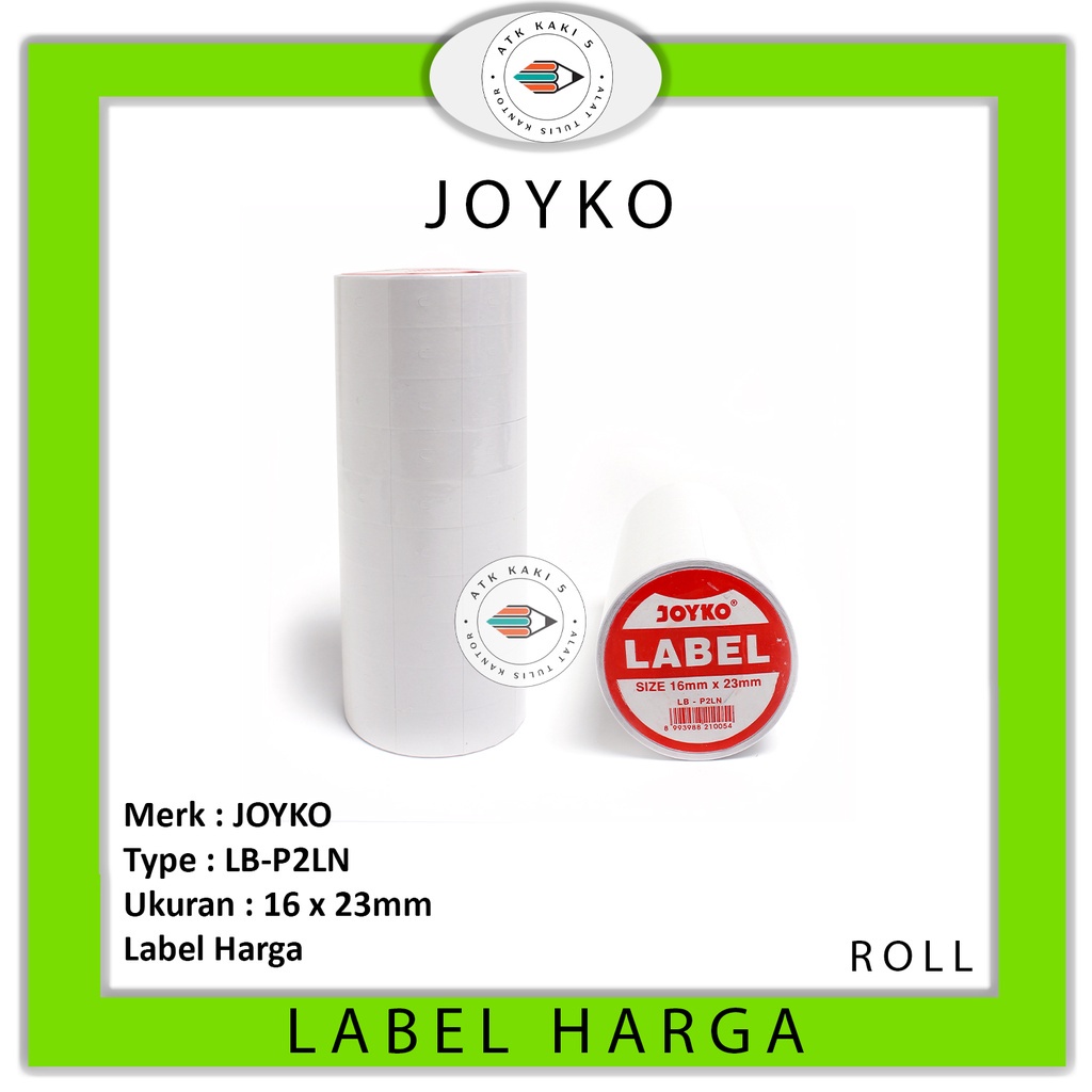 Jual JOYKO - Label Harga 2 Baris LB-P2LN - Roll | Shopee Indonesia