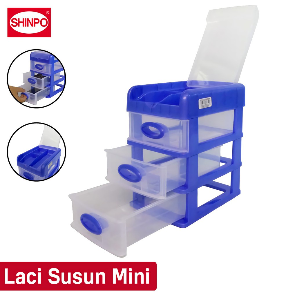 Jual SHINPO Laci Susun Mini Plastik 4 Susun Rak Container Felicia Mini ...