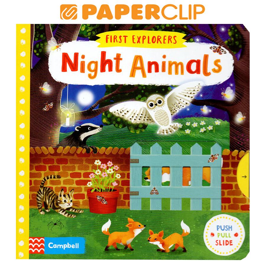 Jual FIRST EXPLORERS : NIGHT ANIMALS - PUSH PULL SLIDE BOOK | Shopee ...