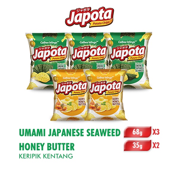 Jual Japota Umami Seaweed 3x68gr + Honey Butter 2x35gr | Shopee Indonesia