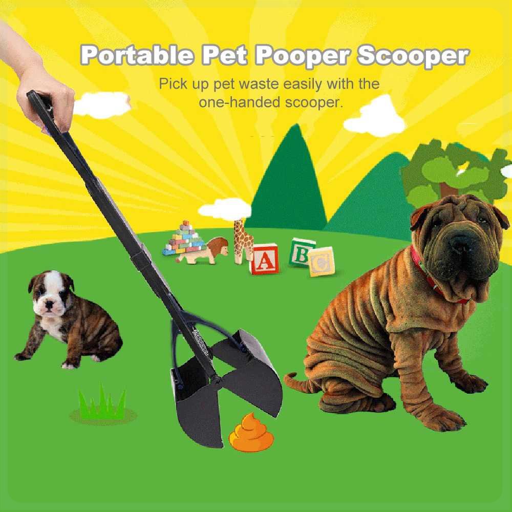 Jual OWBOB Sekop Genggam Long Handle Pet Poop Scooper Cleaner 60cm ...