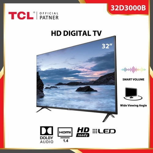 Jual LED TV TCL 32 Inch 32D3000B | Shopee Indonesia