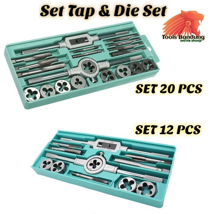 Jual Tools Bandung Hand Tap Set 20 pcs M3 - M12 // Set 12 pcs Hand Tap ...