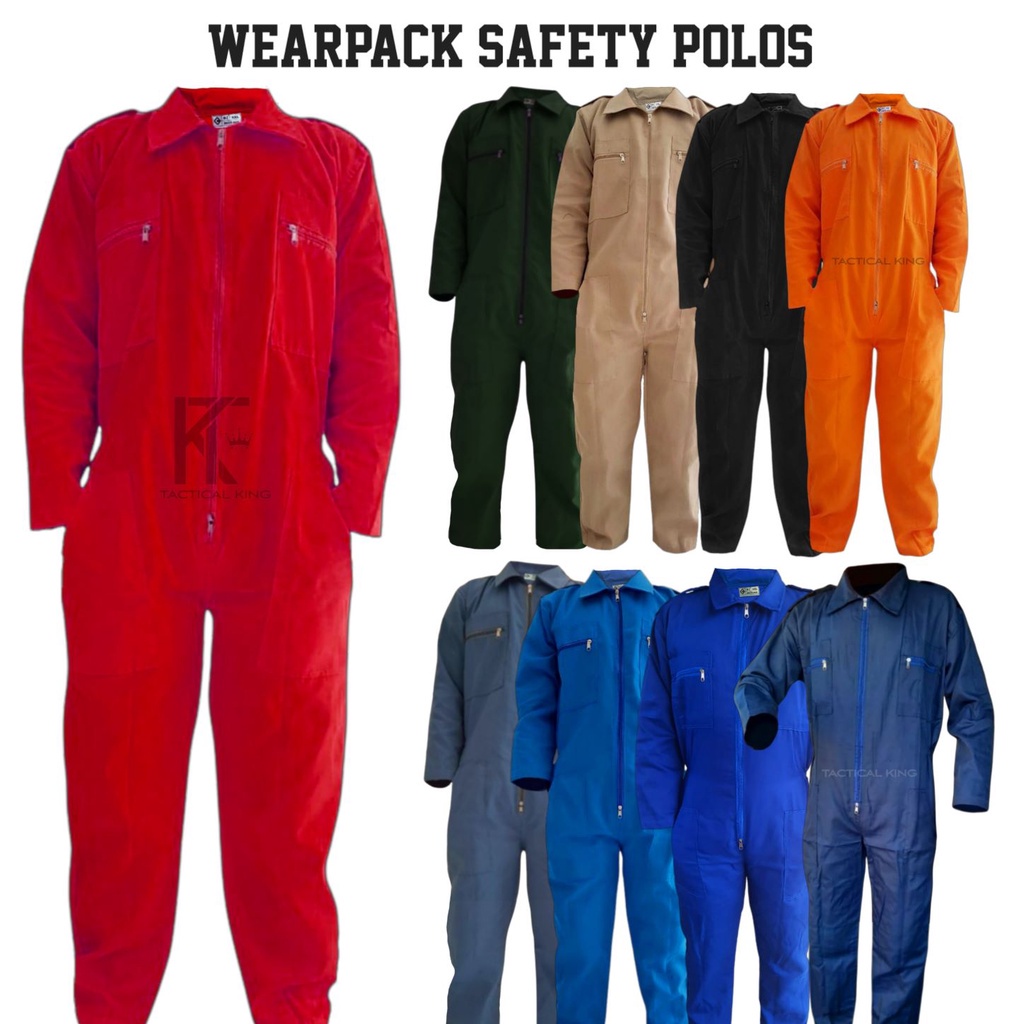 Jual wearpack safety polosan//wearpack coverall//seragam kerja proyek ...