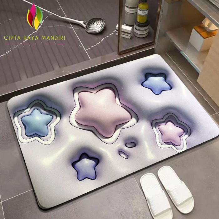 Jual Keset 5D Keset Diatomite Anti Slip Kamar Mandi Serap Air Premium ...