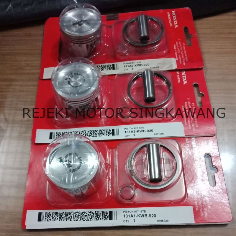 Jual PISTON RING SEHER KIT KWB REVO 110 FI ABS BLADE LAMA OLD KARBU SIZE STANDAR STD 50 100 ...