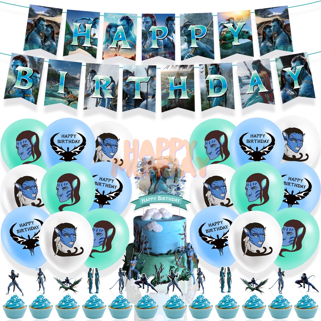 Jual HappyMunday Paket Dekorasi Ulang Tahun Tema Avatar (PD94) | Shopee ...