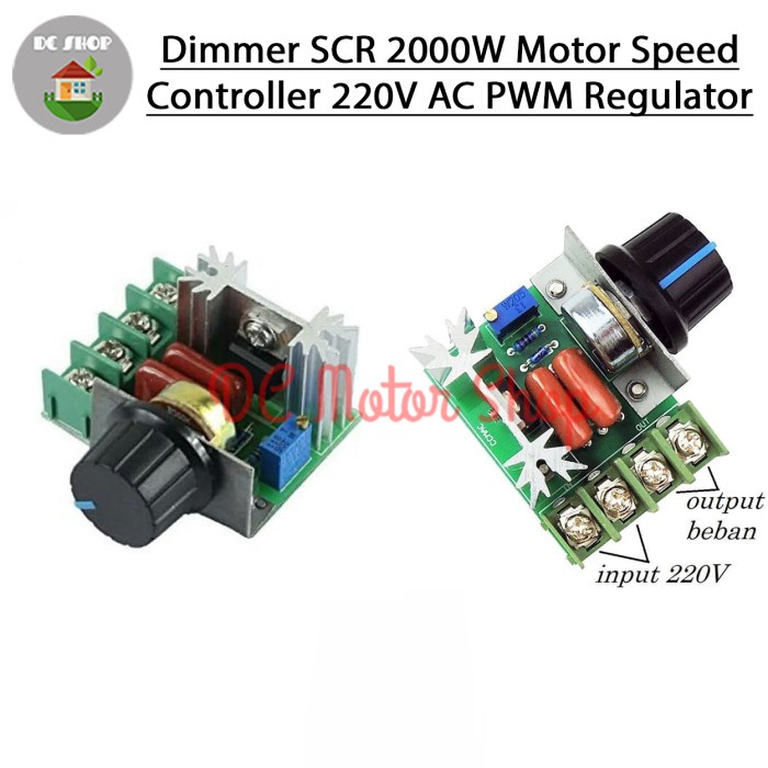 Jual Dimmer SCR 2000W Motor Speed Controller 220V AC PWM Regulator | Shopee Indonesia