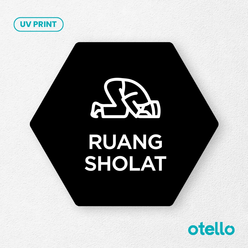 Jual Ruang Sholat Signage Board Akrilik Tempel Dinding Papan Acrylic ...
