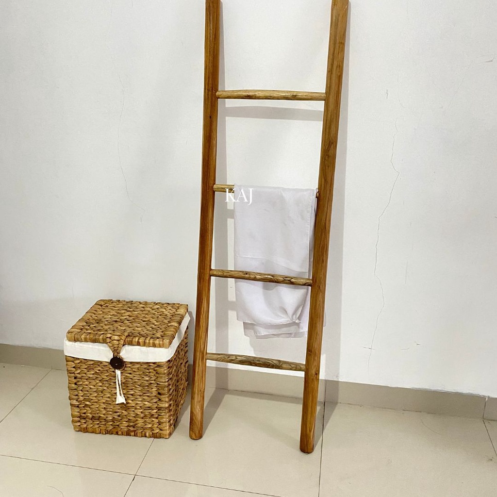 Jual Tangga Hias/Tangga Kayu Jati Belanda Amplas Halus/Tangga Cantelan ...