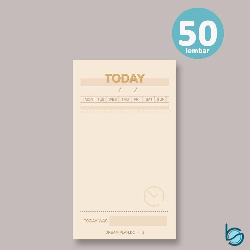 Jual Sticky Note/Memo 50 Lembar To Do List/Vocabulary/Today/Grid/Note ...