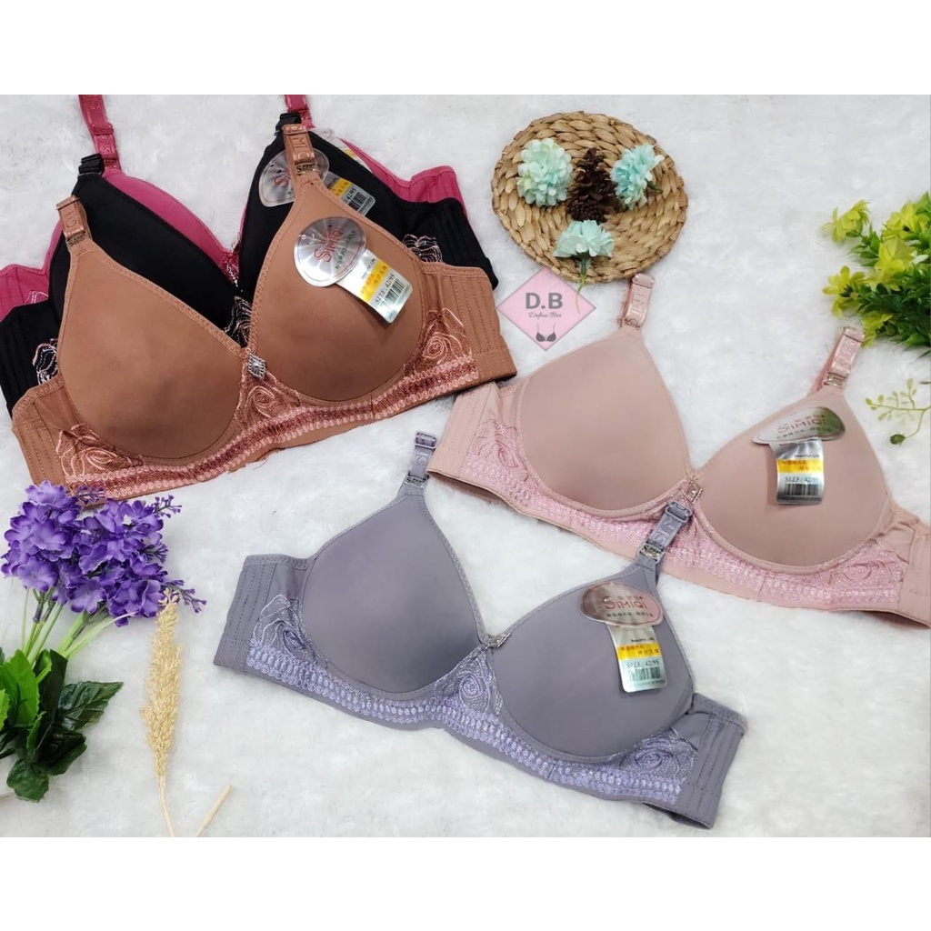 Jual ( ISI 3 PCS ) Bra Wanita Busa Tipis Tanpa Kawat Cup B Size 38-40 Kait 3 Bra SMQ | Shopee ...