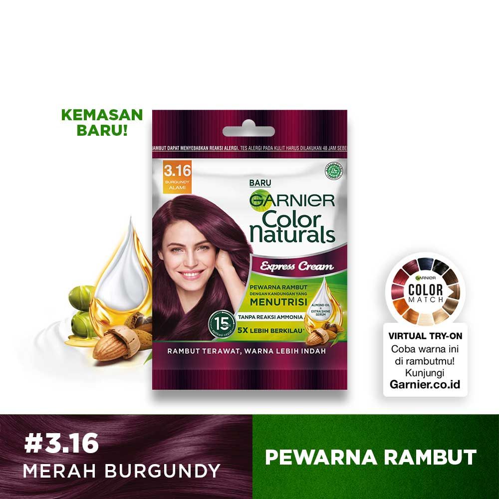 Jual Garnier Color Natural 20ml+20g (Kemasan Sachet) | Shopee Indonesia