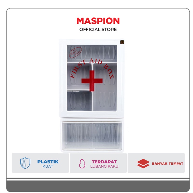 Jual Maspion Frist Aid Box Kotak P3K Dinding Wall Cabinet MC-15 ...