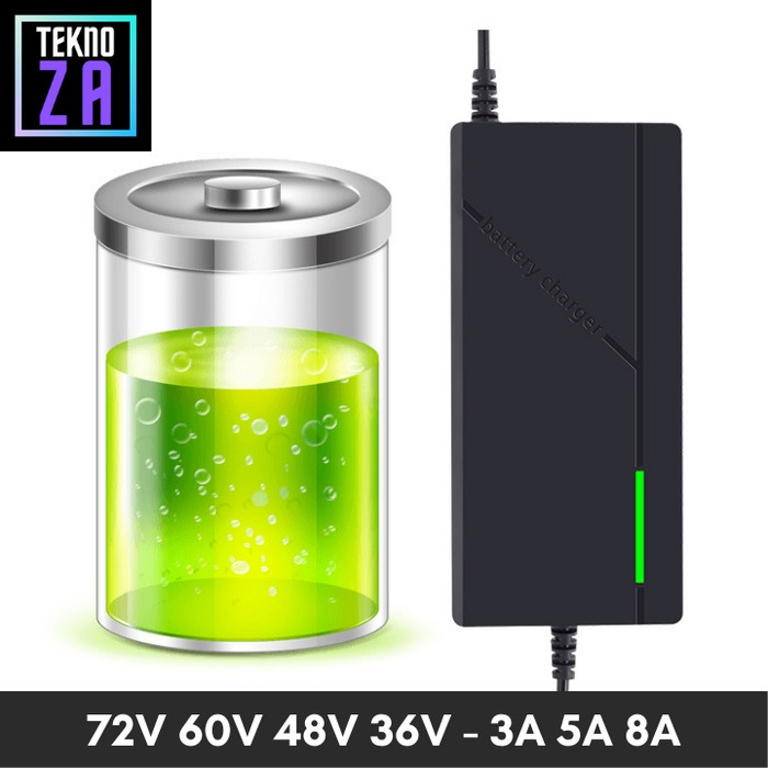 Jual Li-Ion Battery Charger | 72V 60V 48V 36V, 3A 5A 8A Fast Charging ...