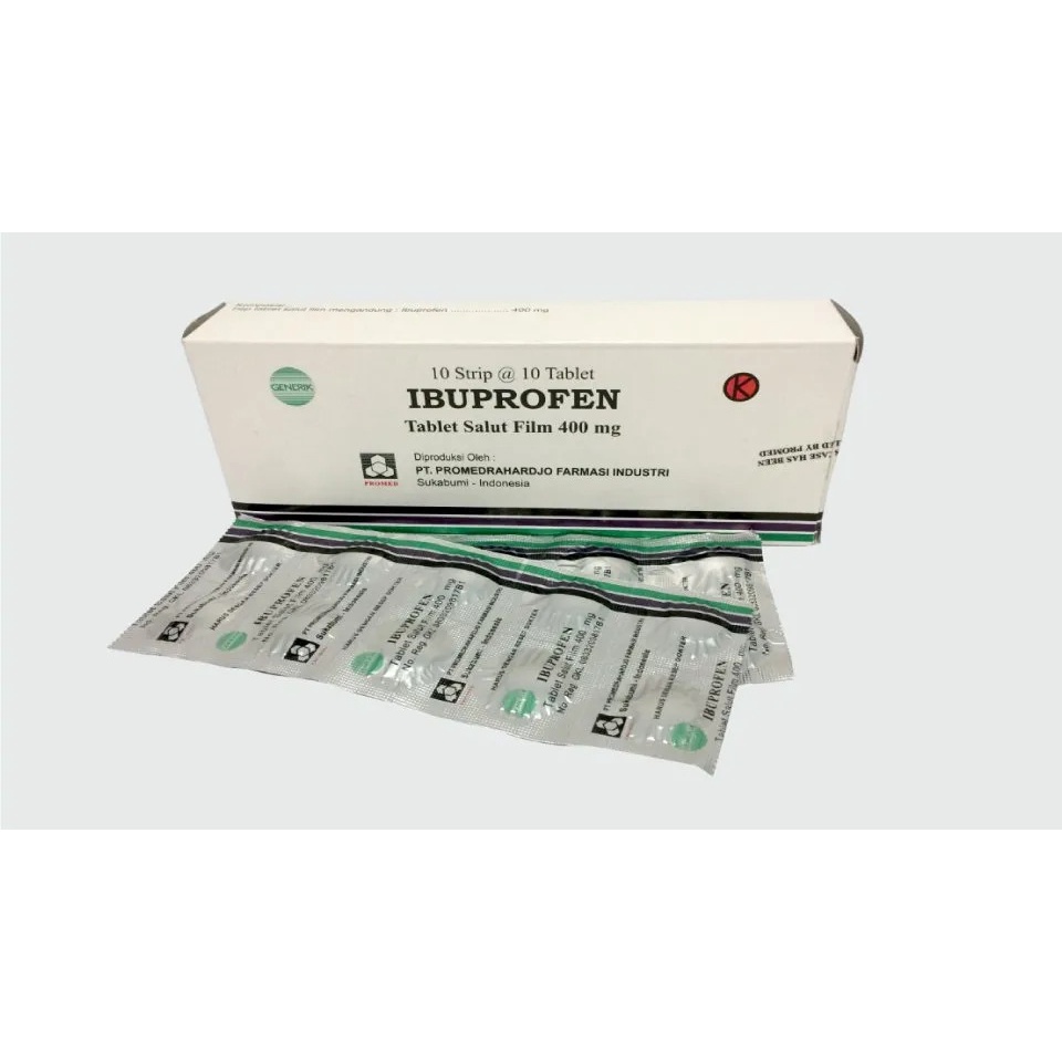 Jual IBUPROFEN 400MG TAB 10`S[PRMD | Shopee Indonesia