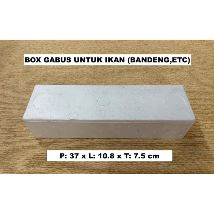 Jual Boks / Box Gabus Styrofoam/ Sterofoam untuk Ikan Bandeng, Gurami ...