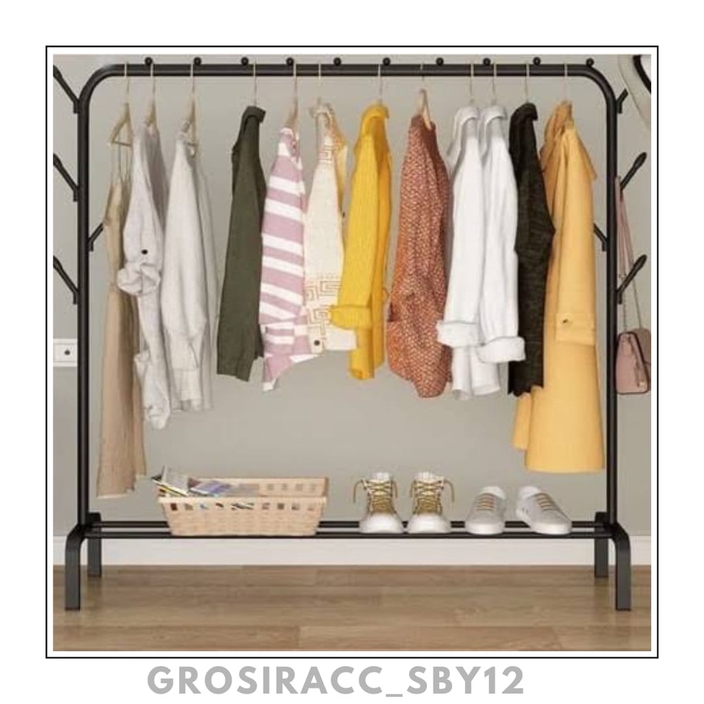 Jual (GAS) BIG STAND HANGER / RAK JEMURAN/ RAK GANTUNGAN SERBAGUNA ...