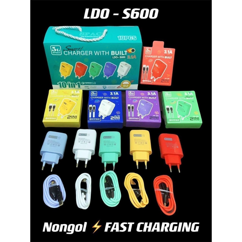 Jual Charger Macaron Fast charging 3.1A 1 METER TYPE C MICRO Matte ...