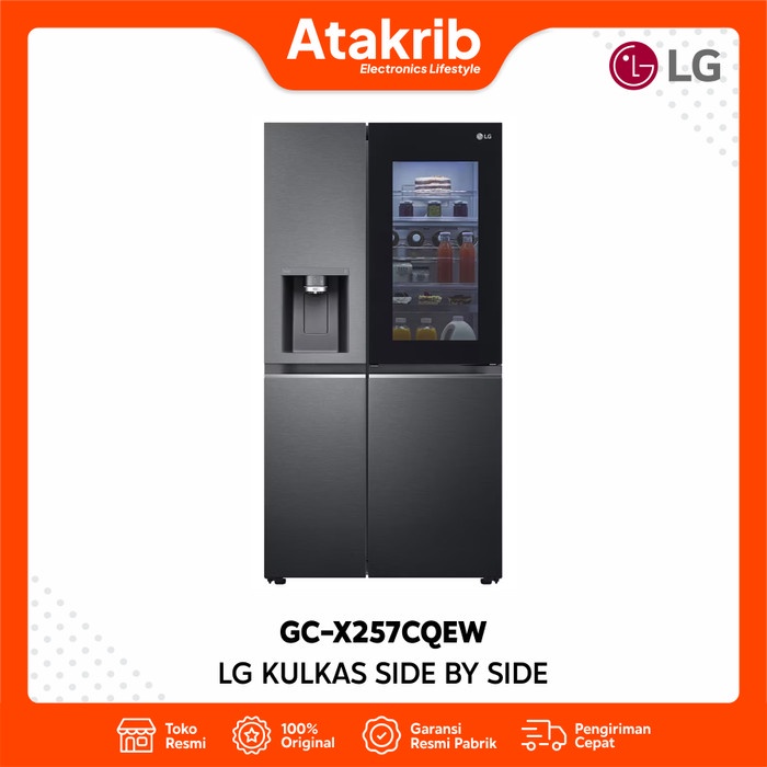 Jual LG KULKAS SIDE BY SIDE GC-X257CQEW InstaView Door-in-Door Net 617L | Shopee Indonesia