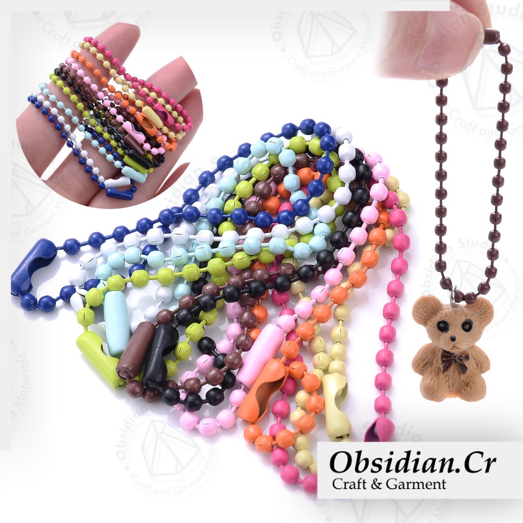 Jual Rantai Biji Lada Warni Warni - Rantai Gunting Kuku Beads Chains ...