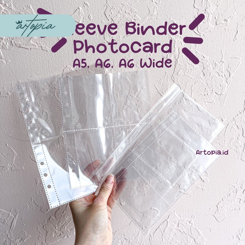 Jual [Artopia] [Grosir] Sleeve Binder A5 A6 4P 3P 2P 1P Sleeves Transparan Transparent Photo ...
