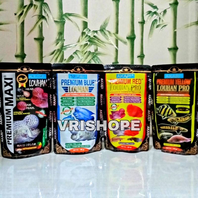 Jual Akari Premium Blue Yellow Red Maxi Louhan Pro Pelet Ikan Louhan ...