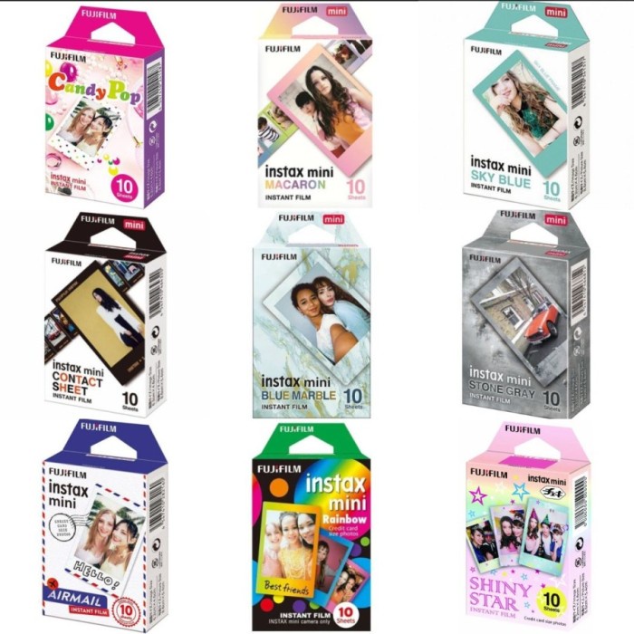 Jual Fujifilm Instax mini isi 10 Instant Paper Film Refill Motif ...