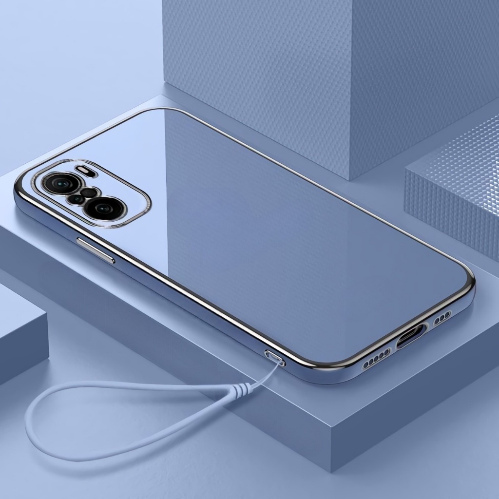 Jual Soft Case Poco F3 Poco X5 5G Casing Elektro Plating Square Frame ...