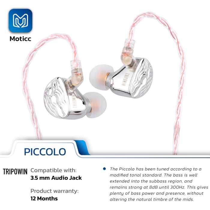 Jual TRIPOWIN PICCOLO 11mm Dual Cavity LCP Dynamic Driver In Ear ...