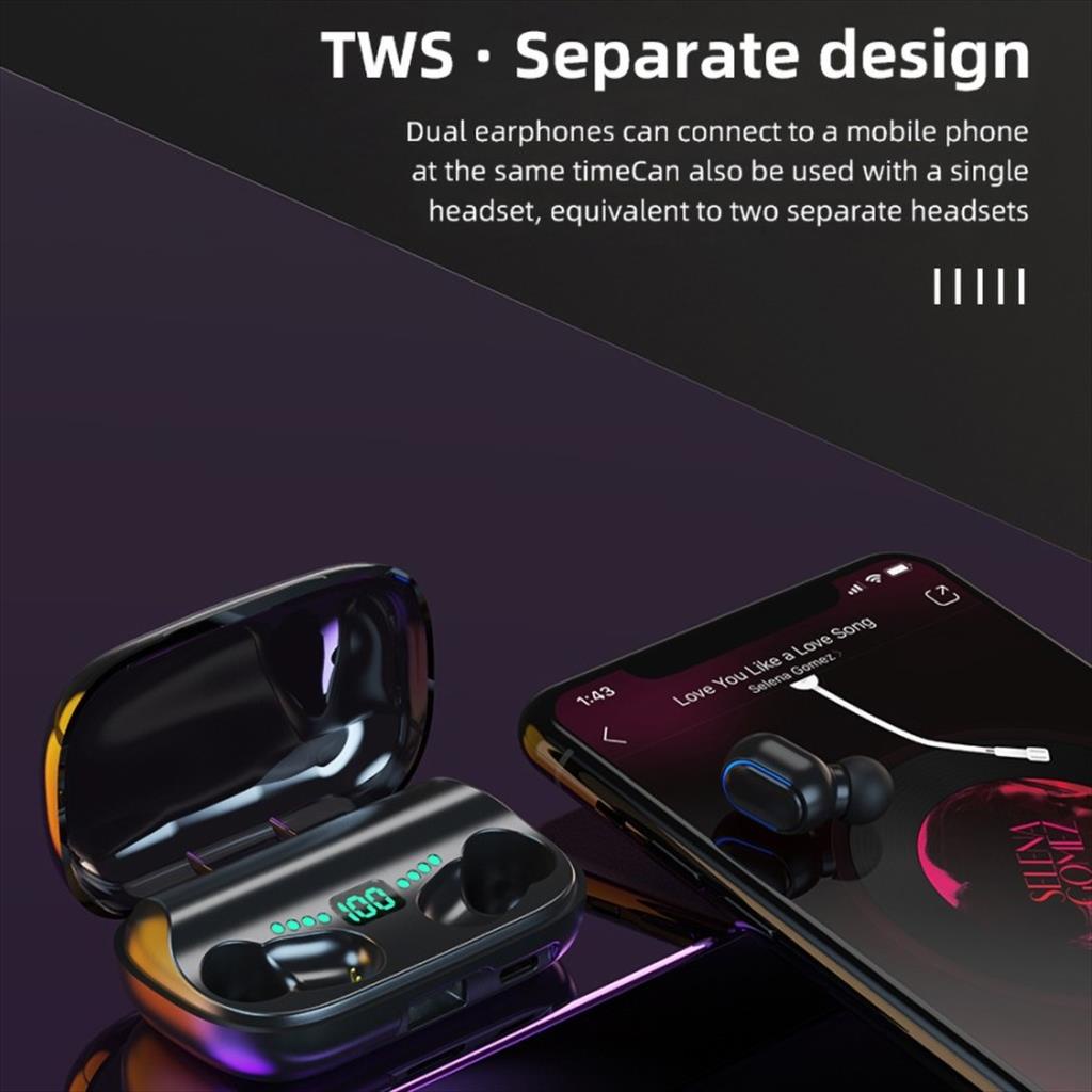 Jual Headset Bluetooth TWS T11 V5.0 Support Powerbank Konektor USB Type C | Shopee Indonesia