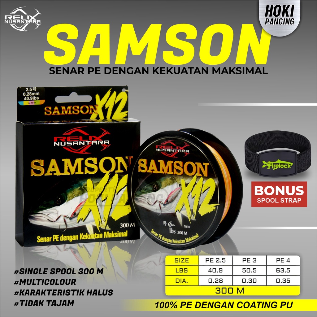 Jual (EXTRA BONUS) Relix Nusantara Samson Connecting X12 Senar Benang ...