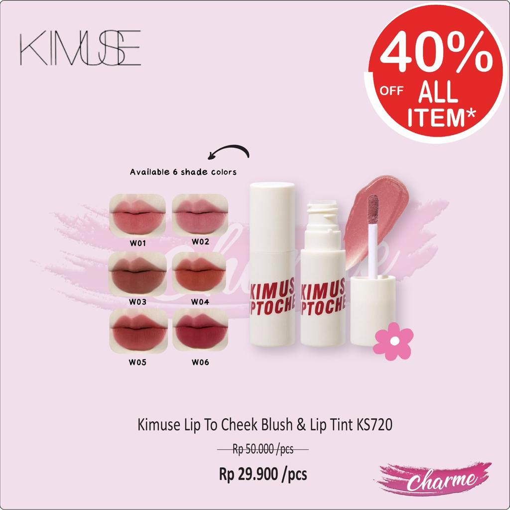 Jual (READY & ORI) Kimuse Lip To Cheek Blush & Lip Tint Natural Mask ...