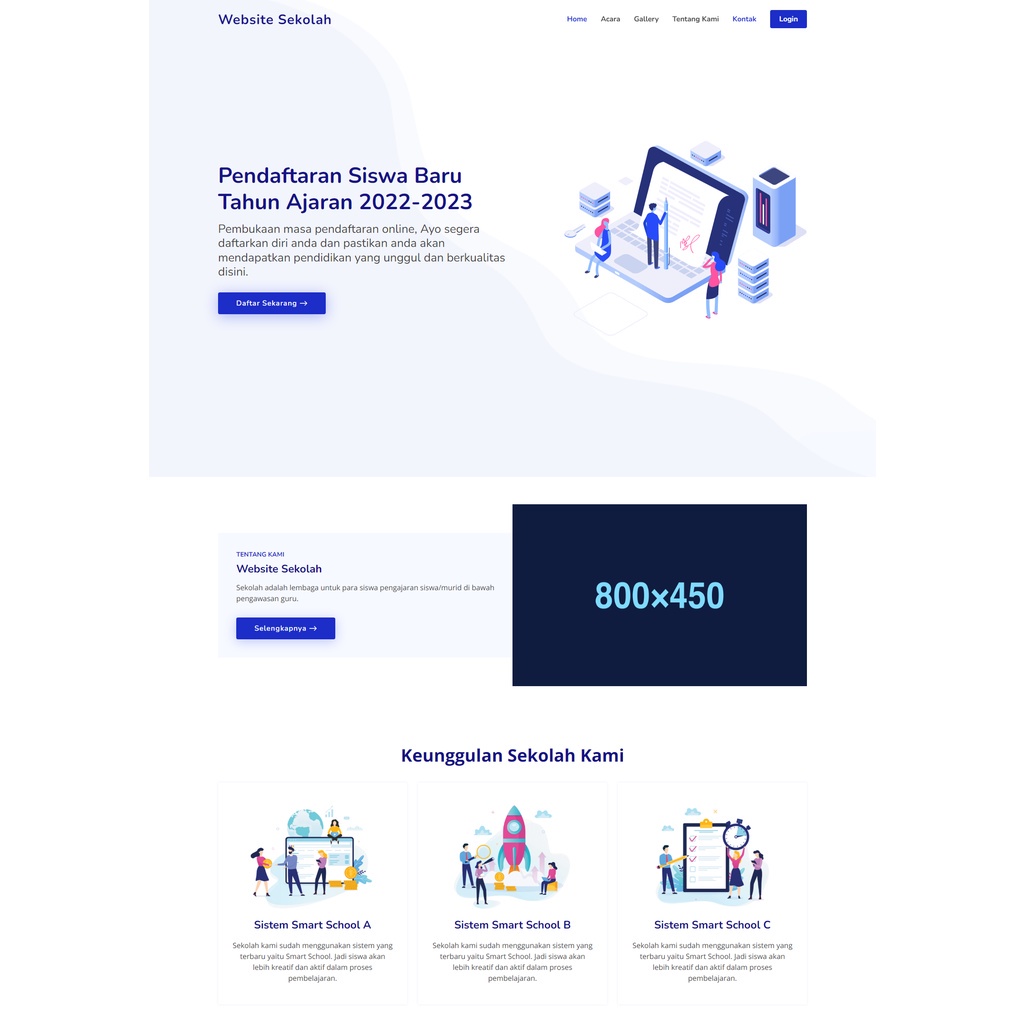 Jual Web Sekolah PPDB CI 3 PRO Payment gateway TRIPAY | Shopee Indonesia