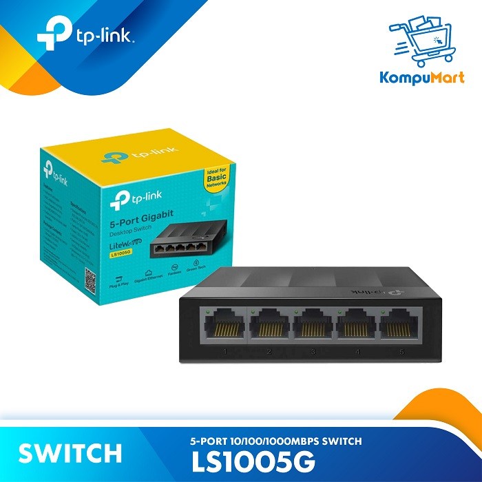 Jual TP-LINK LS1005G 5-Port 10/100/1000Mbps Desktop Switch | Shopee Indonesia