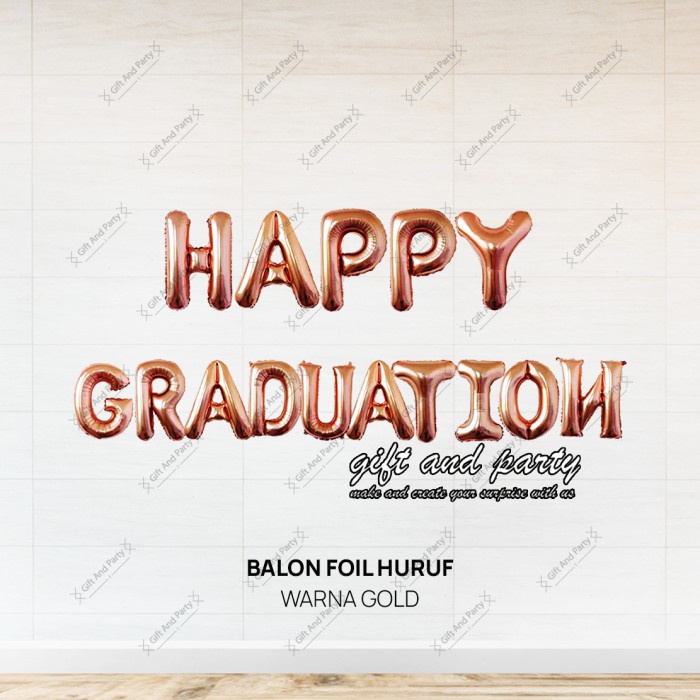 Jual Balon Foil Set Happy Graduation / Foil Set wisuda / Hiasan ...