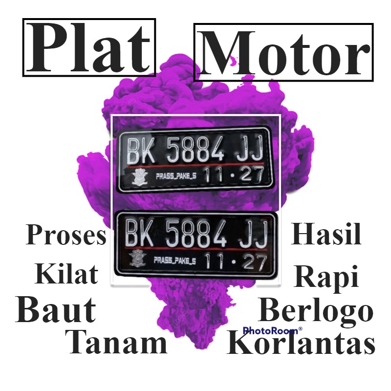 Jual Plat nomor motor AKRILIK free request NAMA | Shopee Indonesia